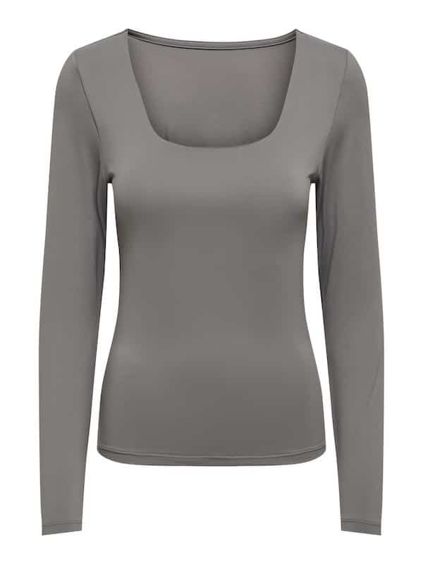 ONLEA DEEP NECK TOP NOOS THUNDERSTORM - Gine